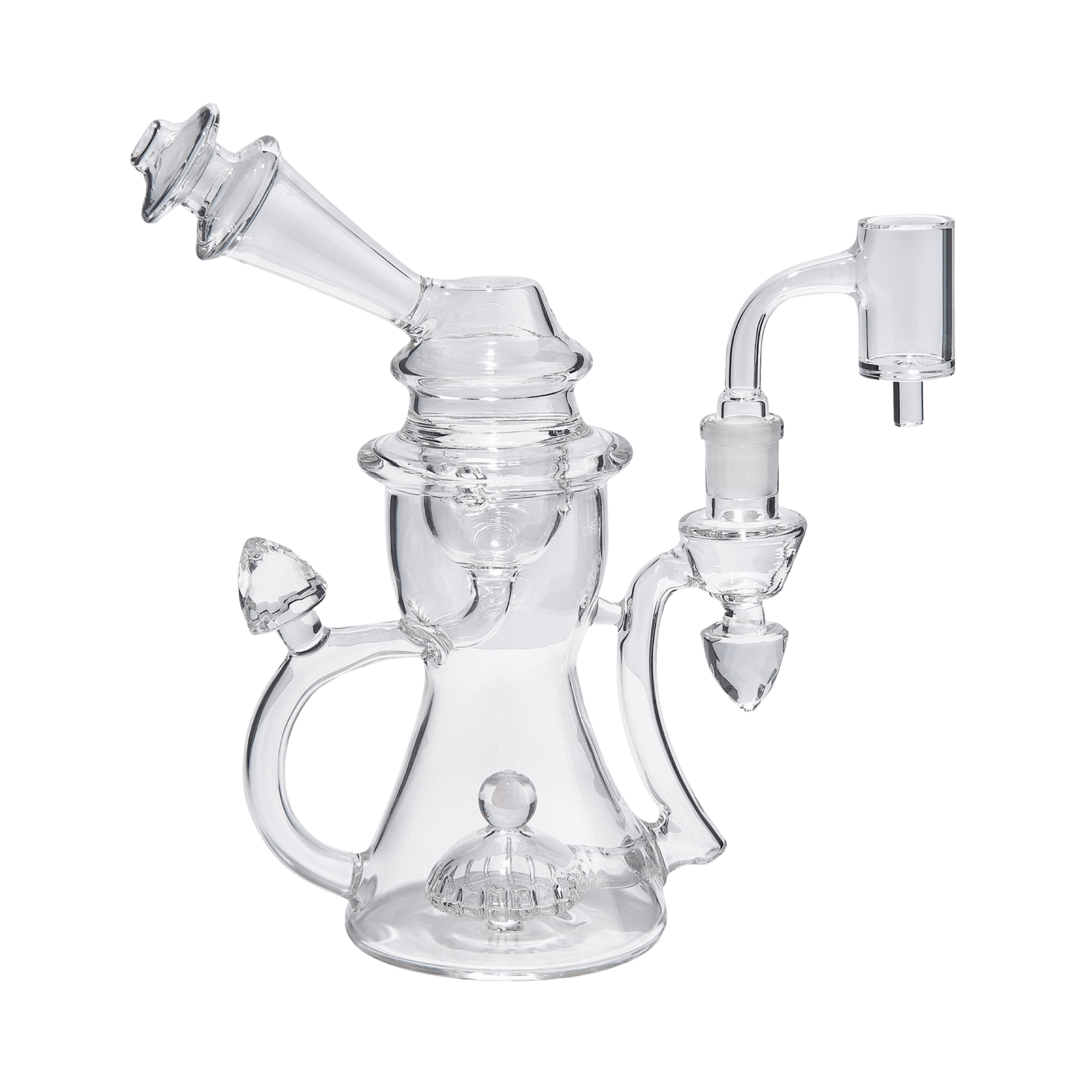 High Five Diamond Incycler Glass Dab Rig
