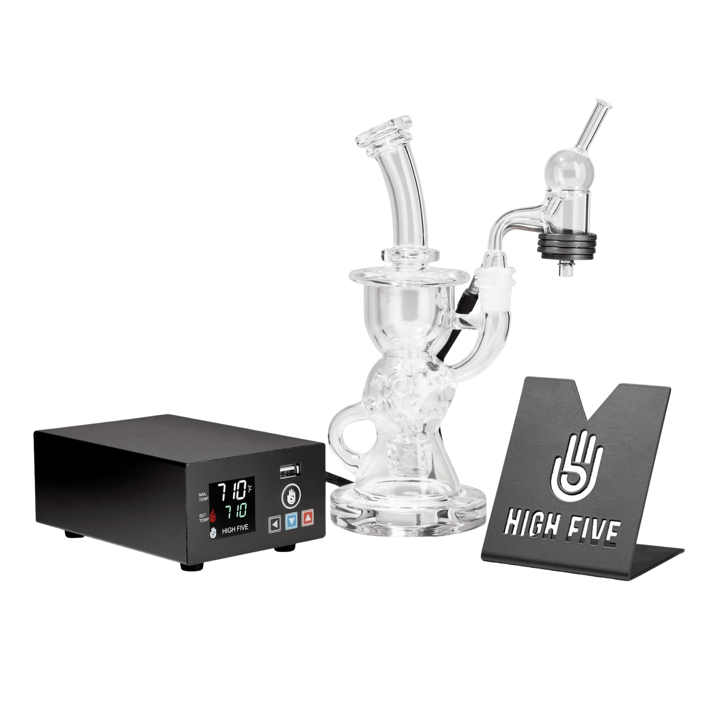 LCD E-Nail Quartz E-Banger & Rig Kit
